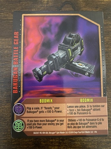 Bakugan: Gundalian Invaders| Boomix Battle Gear Reference Card | 1/4b ...