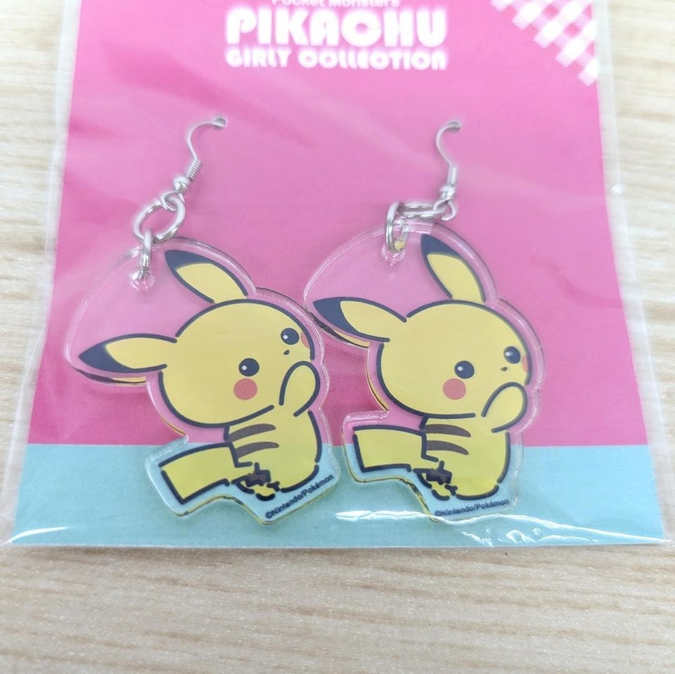 Pikachu Acrylic Earrings Pokemon Pocket Monsters Giftable | eBay