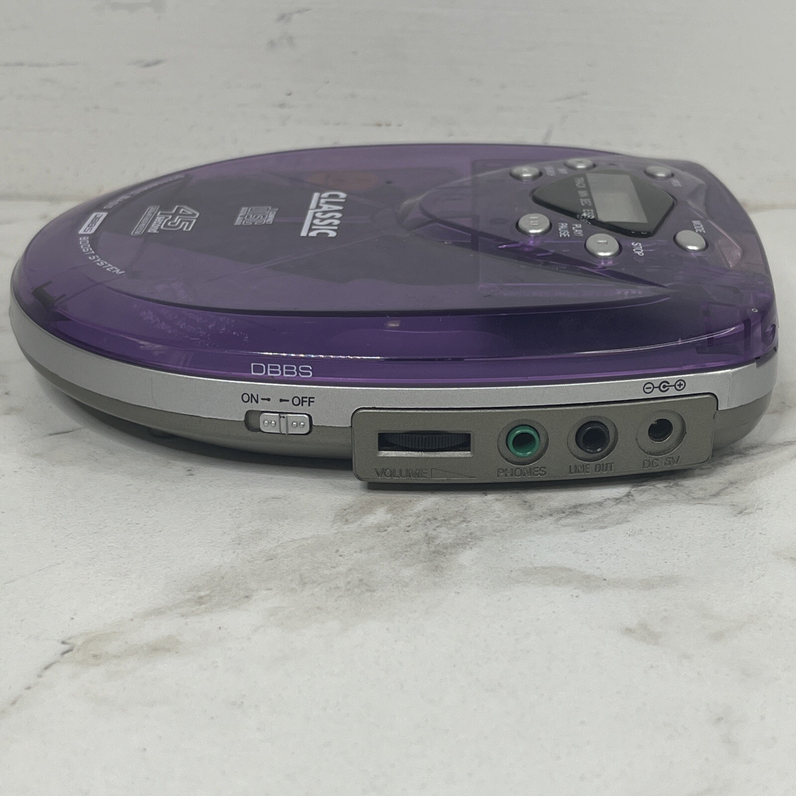 Classic Portable Compact Disc Player Model CL214 Purple See Through Y2K ...