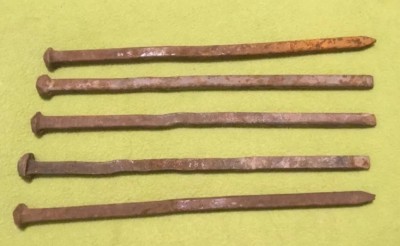 Antique ~ Rail Road ~ Bridge Spikes ~ Narrow Gauge ~ Lot Of 5 ~ 10 In ...