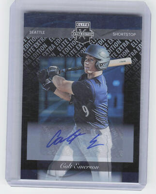 2023 Panini Elite Extra Edition #153 Colt Emerson Signatures | eBay