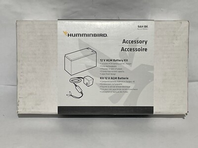Humminbird 770030-1 9AH BK 12 Volt AGM Battery 9 Amp Hour Battery Kit ...