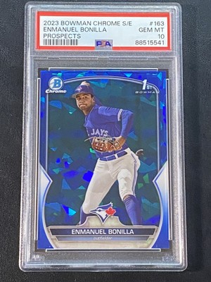2023 Bowman Chrome ENMANUEL BONILLA 1st SAPPHIRE REFRACTOR PSA 10 Gem ...