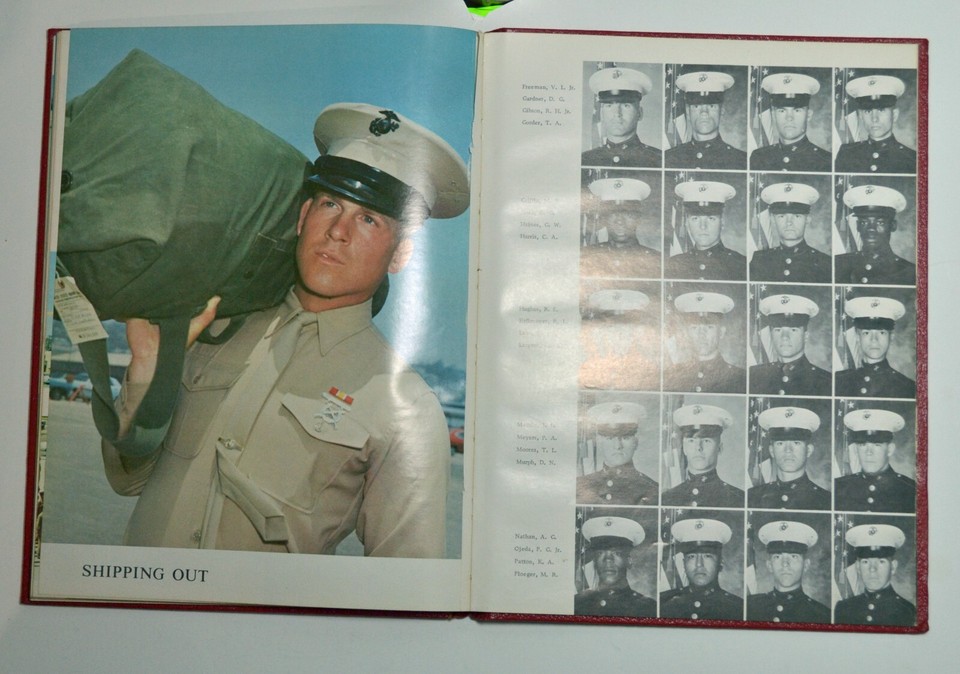 1970 Marine Corps Recruit Depot Year Book San Diego Platoon 3007 USMC ...