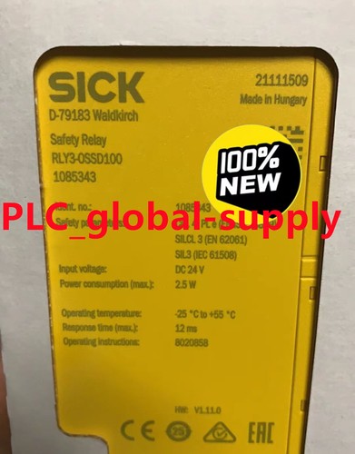 RLY3-OSSD100 1PCS New original SICK 1085343 safety relay Fast shipment ...
