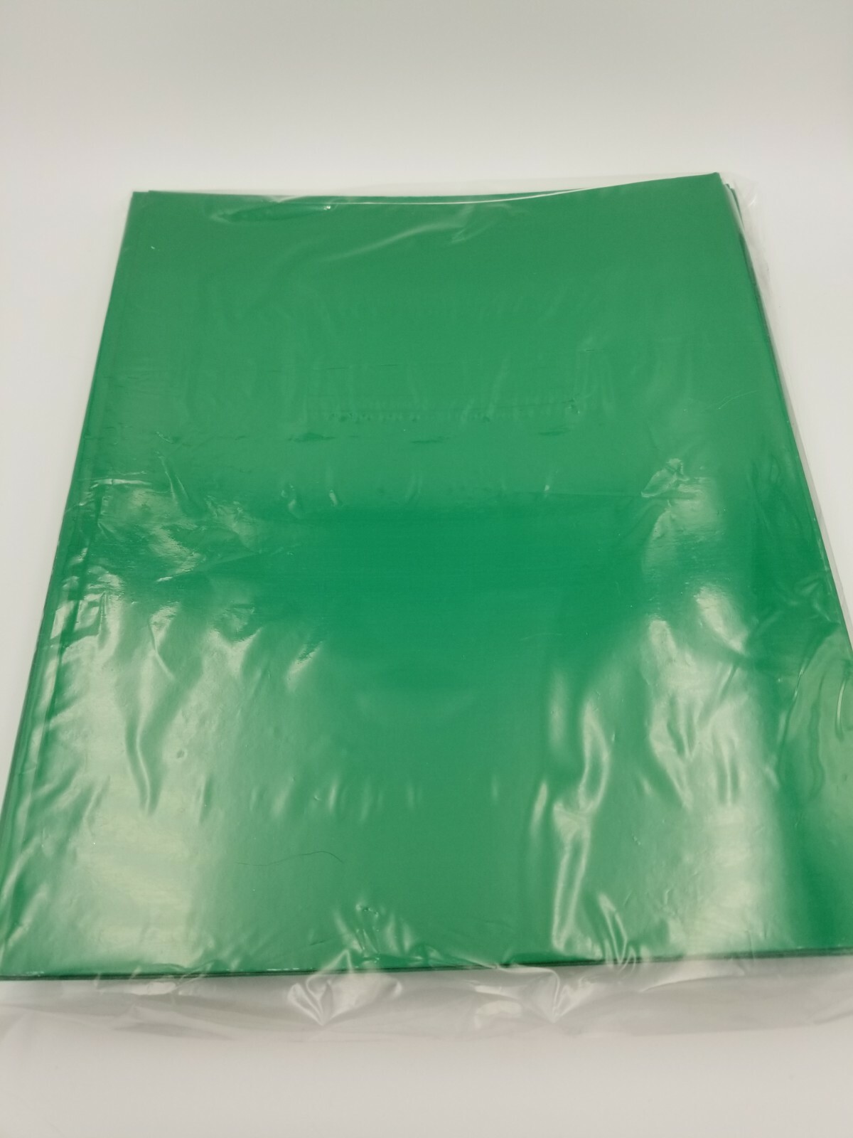 2 Pocket Green Paper Folders With PRONGS and 2 Business Card Holders ...