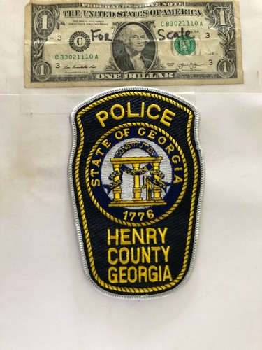 Henry County Georgia Police Patch Un-sewn great condition | eBay