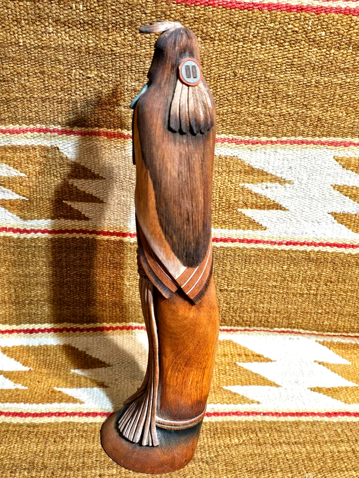 OUTSTANDING CARVED 13" HOPI LONGHAIR HEOTO KACHINA FAMOUS CARVER LAUREN ...