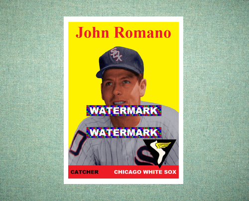 John Romano Chicago White Sox 1958 Style Custom Baseball Art Card | eBay