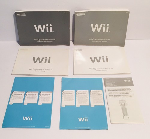 Lot of 4 Nintendo Wii Owners Operation Manuals Instruction Books ...