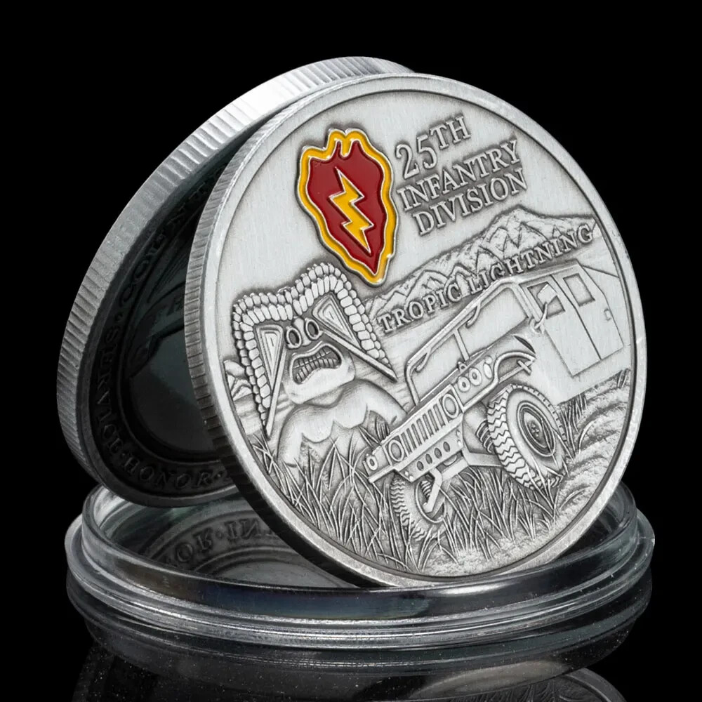 U.S. Army 25th Infantry Division Challenge Coin Military Veteran Gifts ...