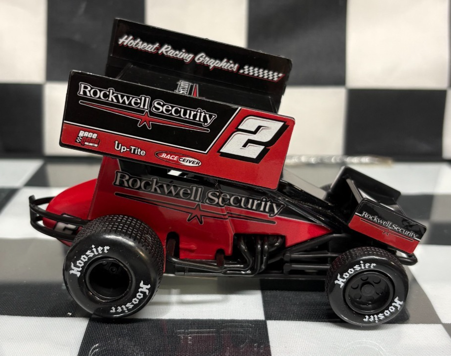 ROCKWELL SECURITY #2 1/32 PULL BACK DIRT SPRINT CAR DIECAST CAR | eBay