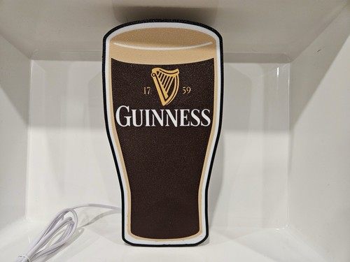 Guinness Pint Lightbox | USB Light Box Pub Sign, Man cave, Bar, Garden ...