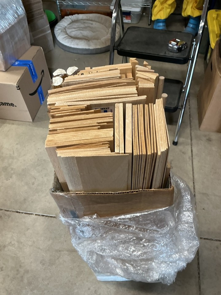 Lot Of New Various Pieces Balsa Wood RC Model Hobby Airplane Pieces ...