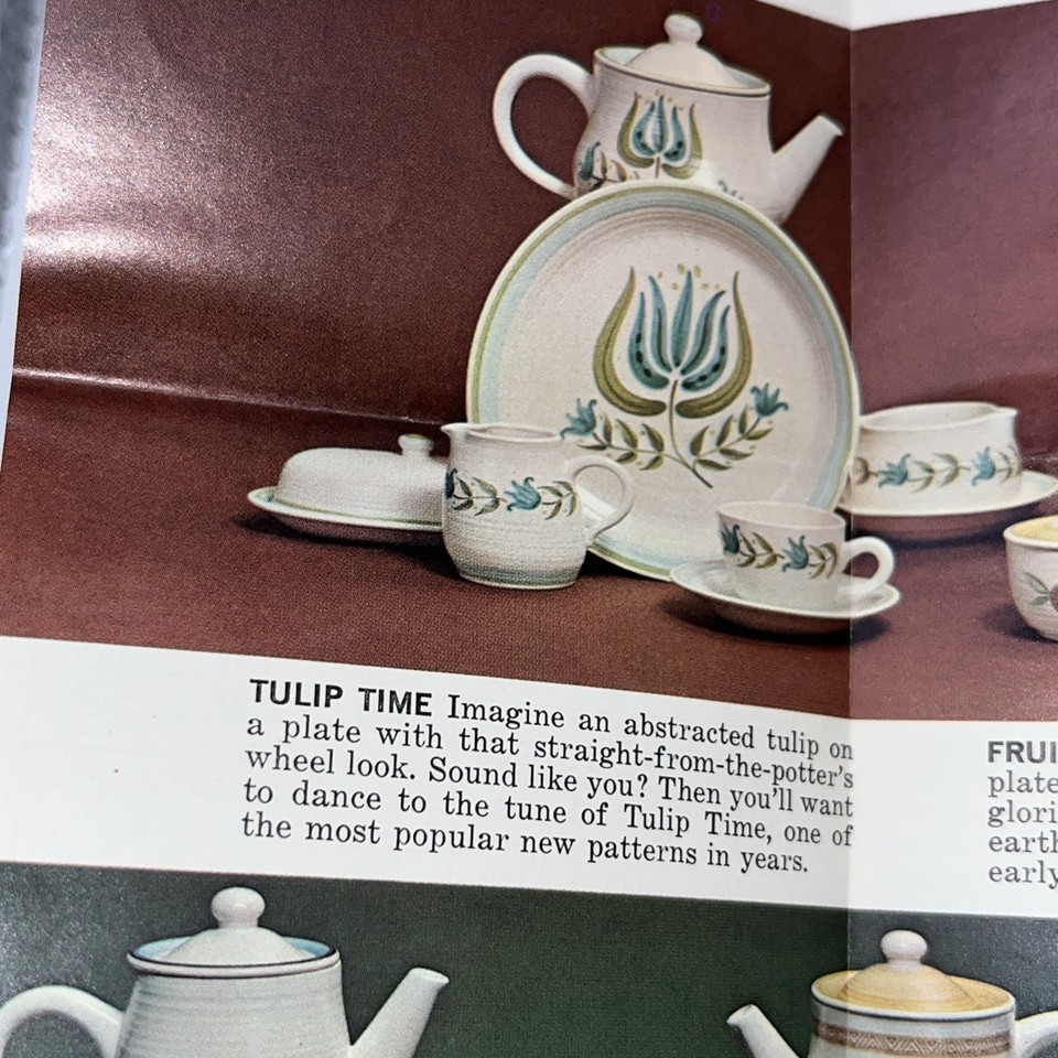 1962 brochure ad pamphlet sales sample for Franciscan Ware - Starburst ...