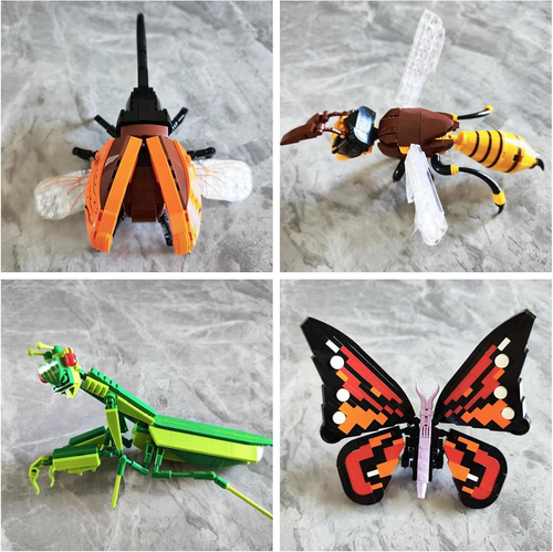 Insect Collection Building Set, 727 Pcs Bug Animal Building Bricks Toy ...