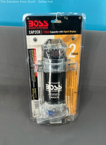 Boss Audio CAP2CR 2 Farad Capacitor Digital Voltage New in Package | eBay
