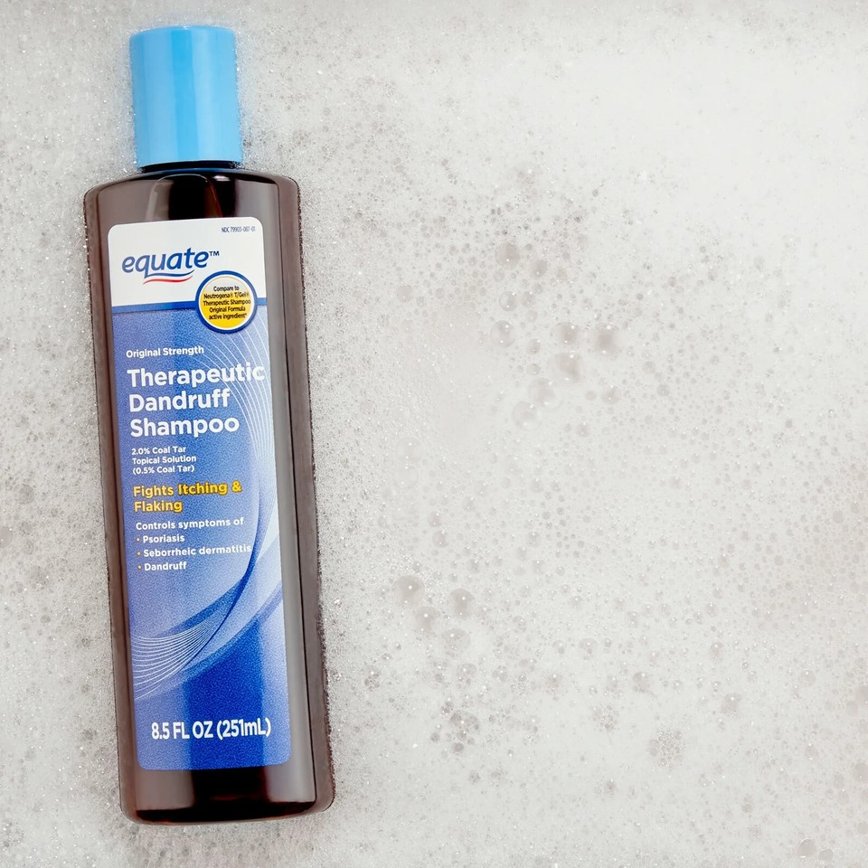 3 NEW Equate Dandruff Compared to Neutrogena T/Gel Therapeutic Shampoo ...