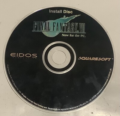 Final Fantasy VII PC Install Disc Only | eBay