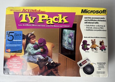 Microsoft ActiMates TV Pack 1998 For Interactive Barney, Arthur and DW ...