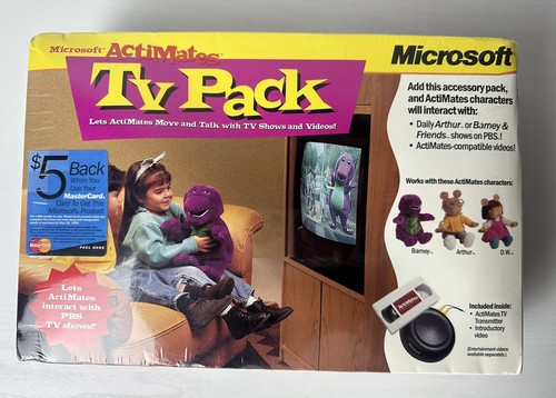 Microsoft ActiMates TV Pack 1998 For Interactive Barney, Arthur and DW ...