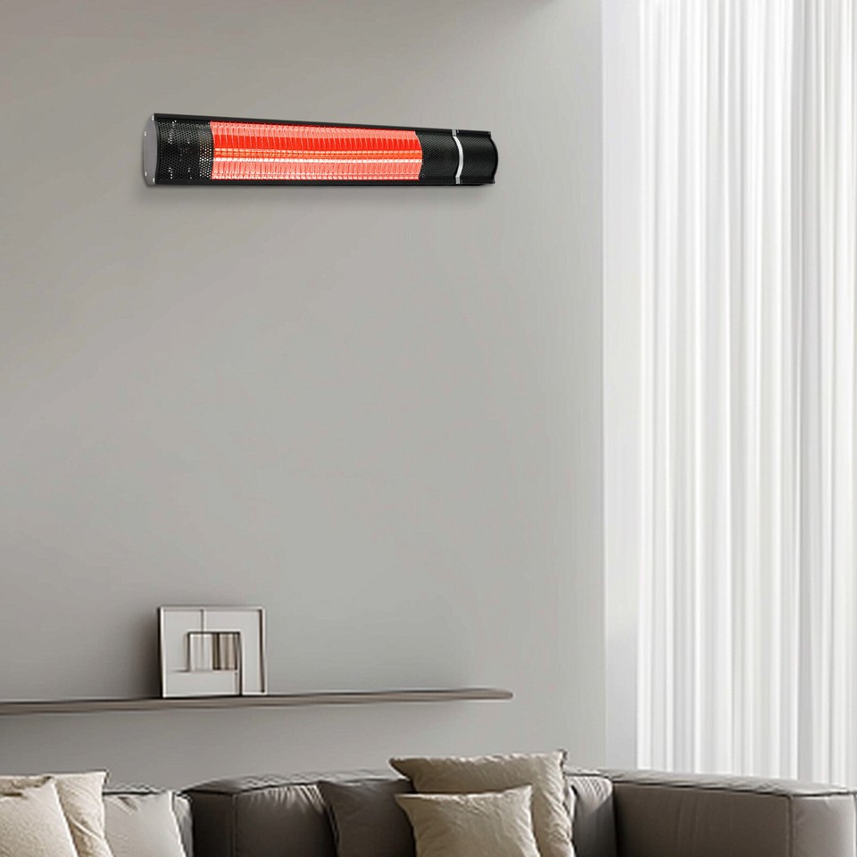 Infrared Heater Restaurant Patio Backyard Wall Mounted Heater & Remote ...