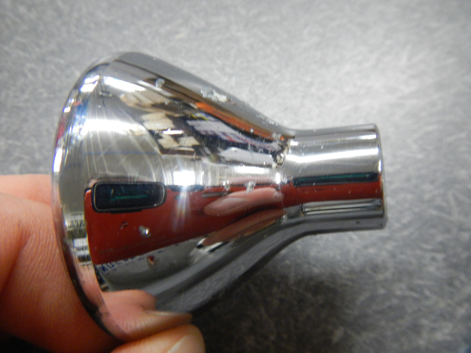 63 64 65 Buick Riviera Shift Knob Chrome Base Shifter Knob Bottom 1963 ...