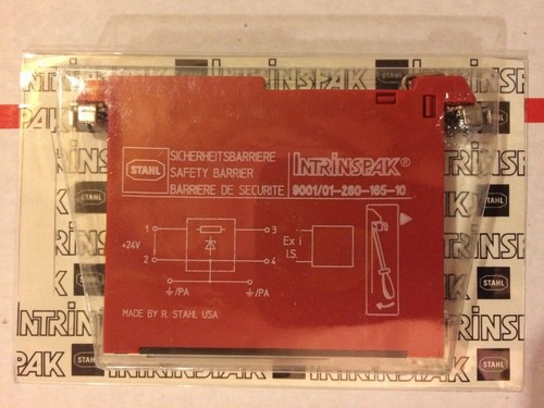 R. Stahl 9001/01-280-165-10 Intrinspak Safety Barrier Module NEW IN ...