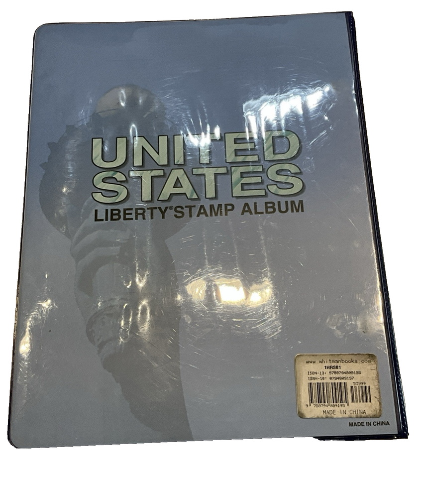 Vintage Stamps U.S. Postal Collections Binder H.E. Harris Co Liberty ...