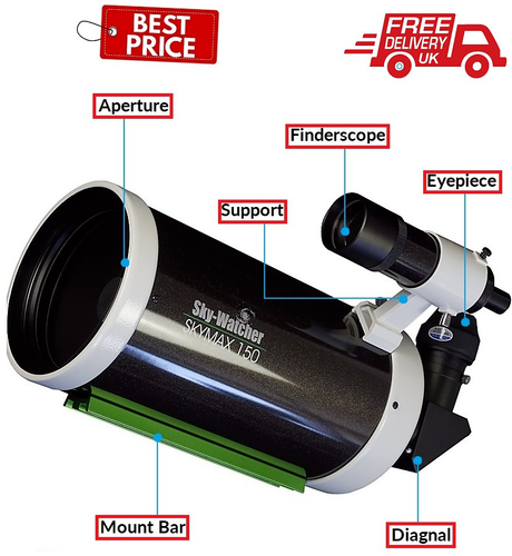 Skywatcher Skymax-150 OTA Pro Maksutov-Cassegrain Telescope 10885 (UK ...