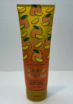 Bath and Body Works MANGO MAI TAI Body Cream 8 oz Triple Moisture NEW ...