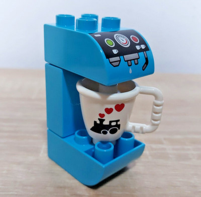 LEGO DUPLO KAFFEEMASCHINE VOLLAUTOMAT MIT TASSE LOK FÜR CAFE WOHNHAUS ...