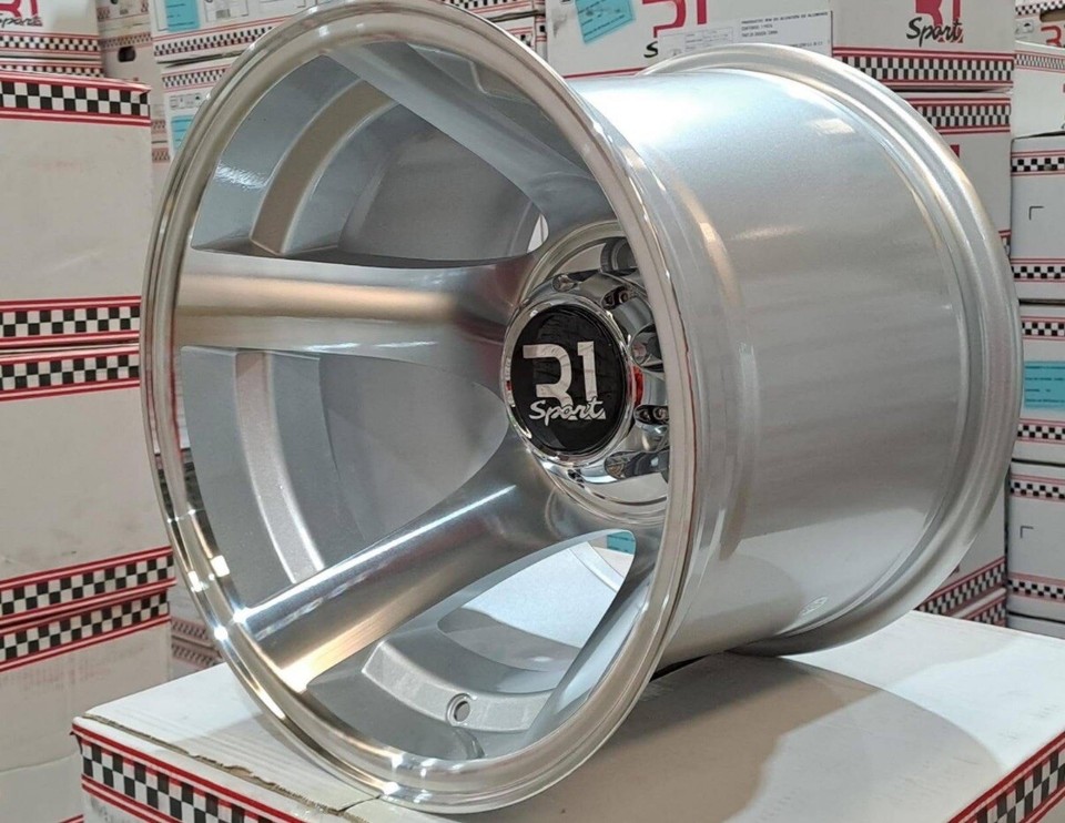 15x12 Ford F150 F100 Wheels Silver Finish w/ Center Cap 5x139 / 5x5.5 ...