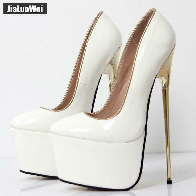 Womens 22CM Super High Heel Platform Stiletto God Metal Heel Classic ...