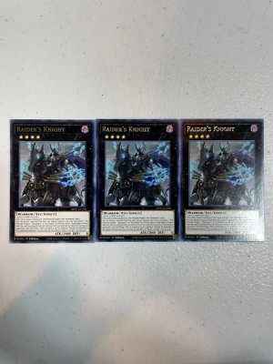 yugioh raider's knight rare 3x mp21-en190 playset MP21 | eBay