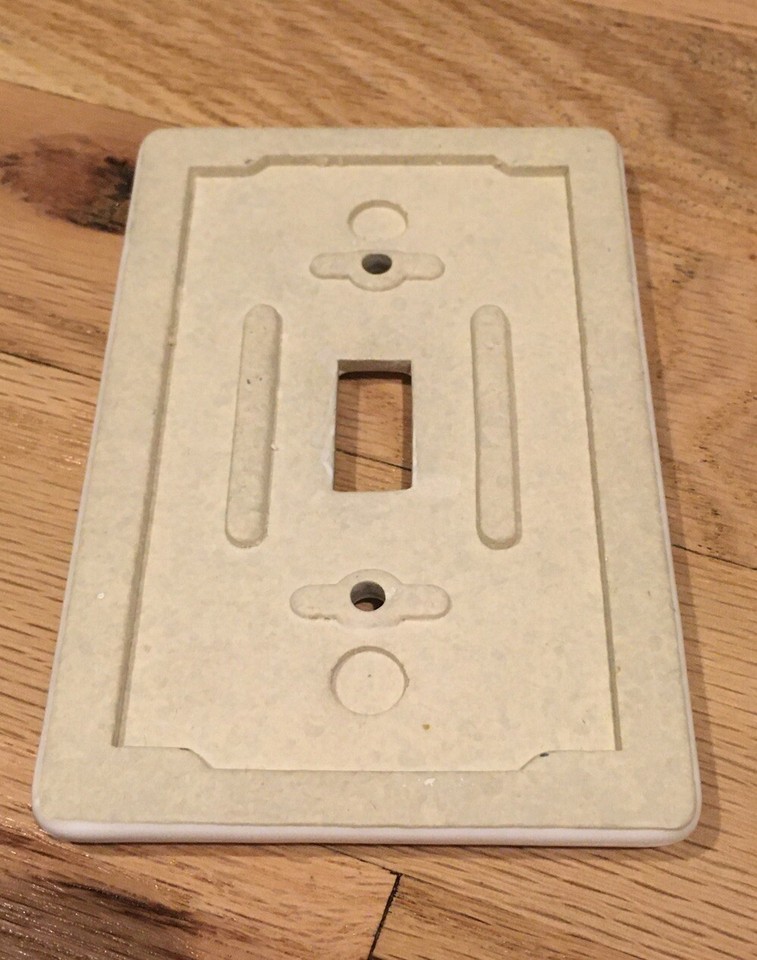 Rejuvenation White Ceramic Single Toggle Switch Plate, Rare, No ...