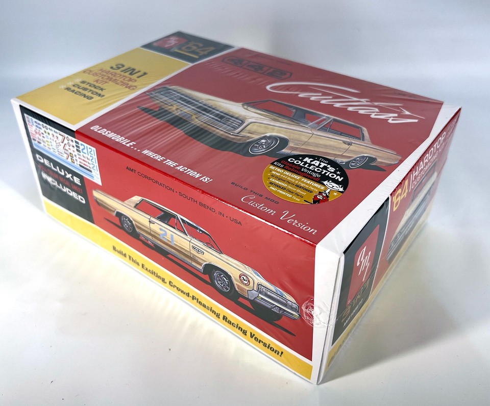AMT '64 Oldsmobile Cutlass 442 Hardtop Plastic Model Kit - 1/25 Scale ...