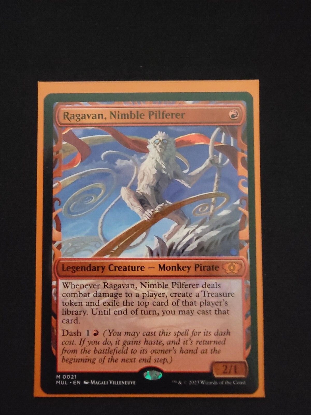 Magic the Gathering Ragavan, Numble Pilferer. Multiverse Legends 0021 ...