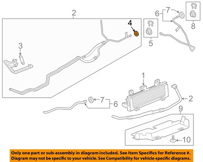 GM OEM 95-24 Acadia Limited Cooling Trans Oil Cooler-Outlet Pipe Cap ...