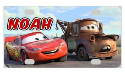 CARS MCQUEEN & MATER MINI LICENSE PLATE BiKes Wagons Door Sign Kids ...