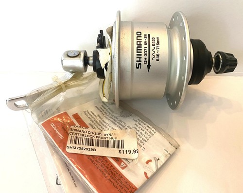 new Shimano DH-3D71 DYNAMO front HUB 32 hole 100mm Centerlock Disc | eBay