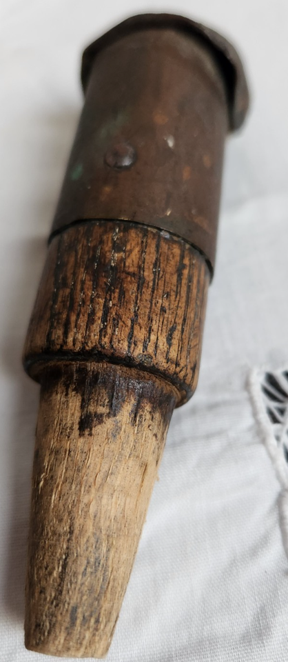 Antique Hard Wood & Iron Whiskey Barrel Bung Hole Stopper Plug | eBay