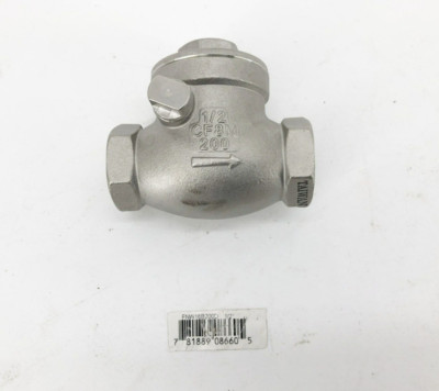 New FNW FNW16B200D Stainless Steel Check Valve 1/2" 200 WOG CF8M | eBay