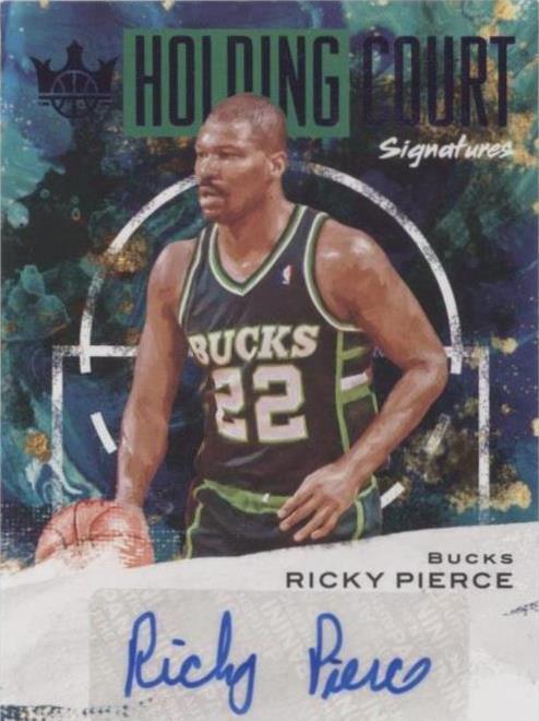 2020-21 Panini Court Kings - Holding Court Signatures Ricky Pierce #HC ...
