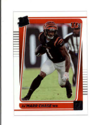 JA'MARR CHASE 2021 CLEARLY DONRUSS #63 BENGALS RATED ROOKIE CARD RC ...