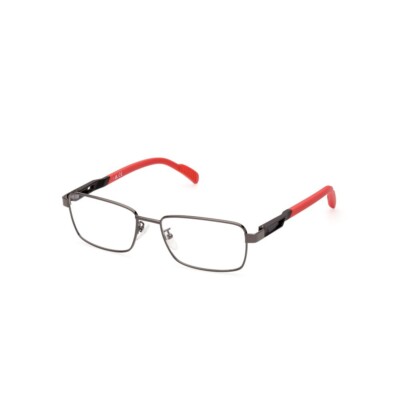 Adidas SP5025 009 Gunmetal & Red Metal Optical Eyeglasses Frame 55-17 ...
