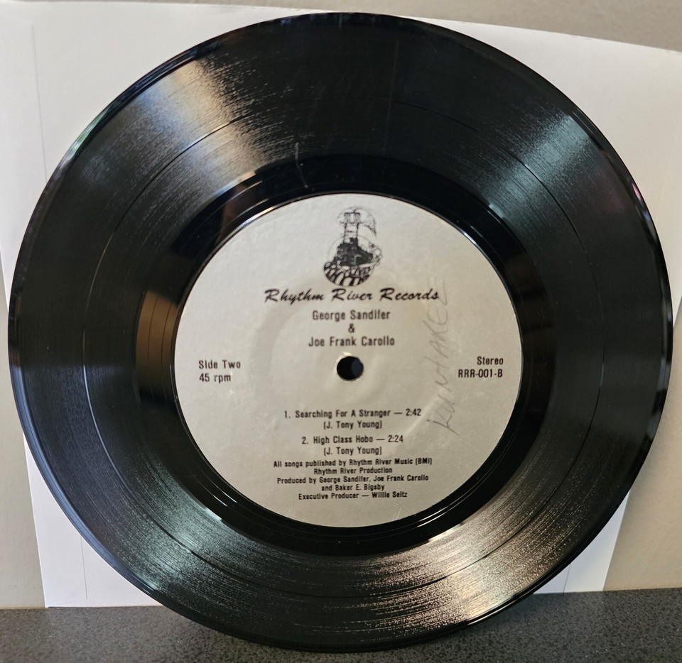 GEORGE SANDIFER & JOE FRANK CAROLLO 45 RPM EP Rhythm River Records RRR ...