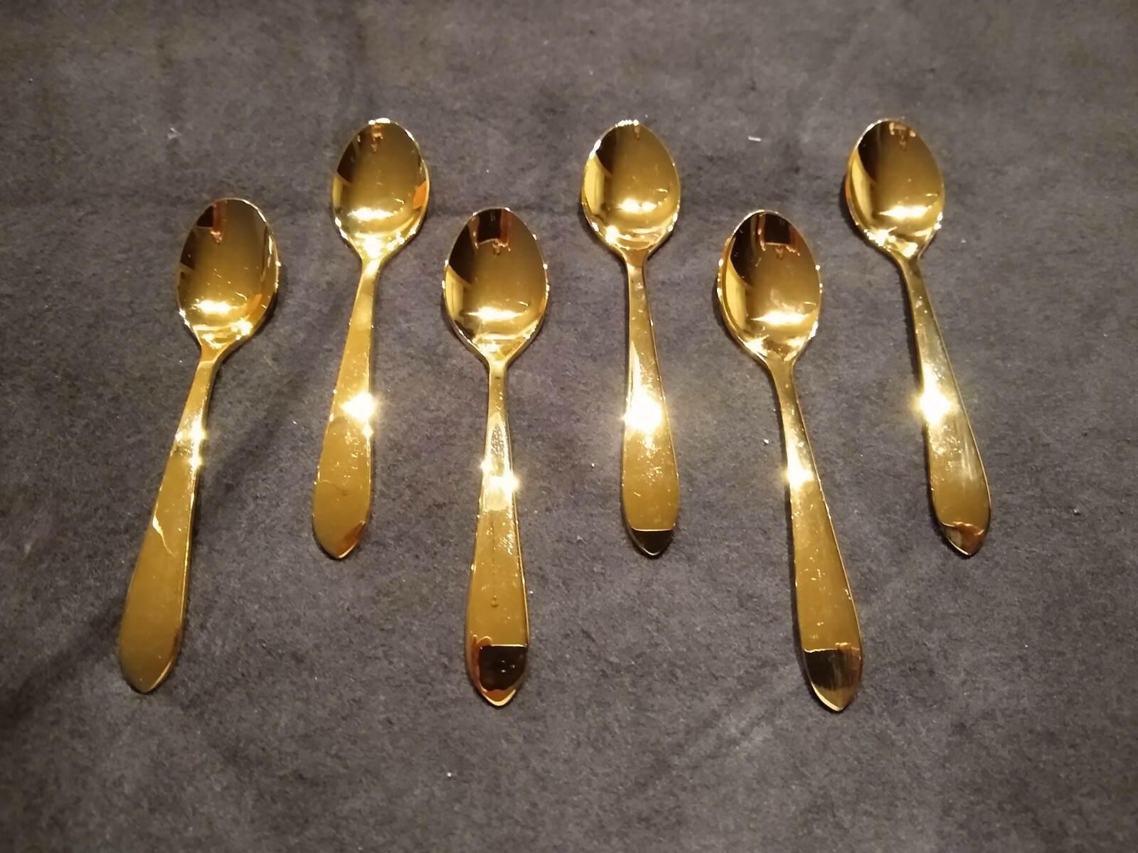 Vintage - RETRONEU - Kent Gold - Set of 6 Demitasse Spoons - Gold ...