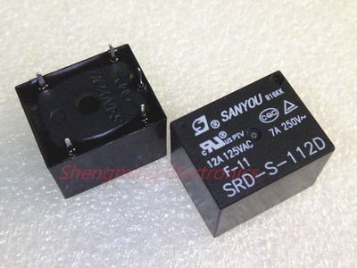 10pcs 12V 5pins SRD-S-112D 12A SANYOU Relay | eBay