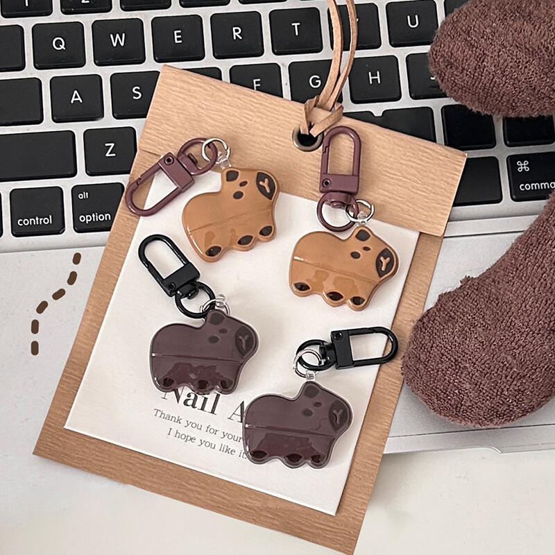 Cartoon Capybara Keychain Lovely Capybaras Keyring Accessories Bag ...